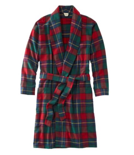 Men's Scotch Plaid Flannel Robe | Free Shipping at L.L.Bean