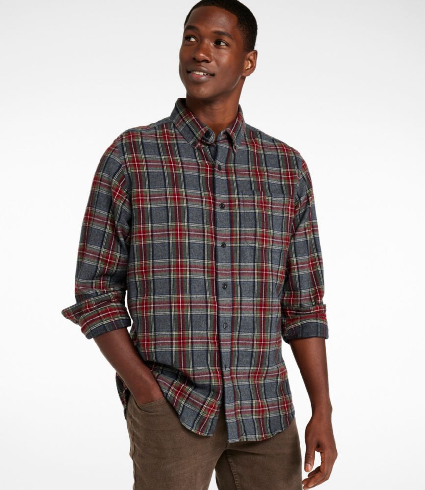 Men's Scotch Plaid Flannel Shirt, Traditional Fit | Flannel Shirts at L ...