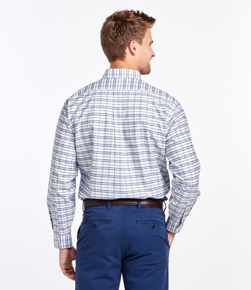 Men's Wrinkle-Free Classic Oxford Cloth Shirt, Traditional Fit, Tattersall