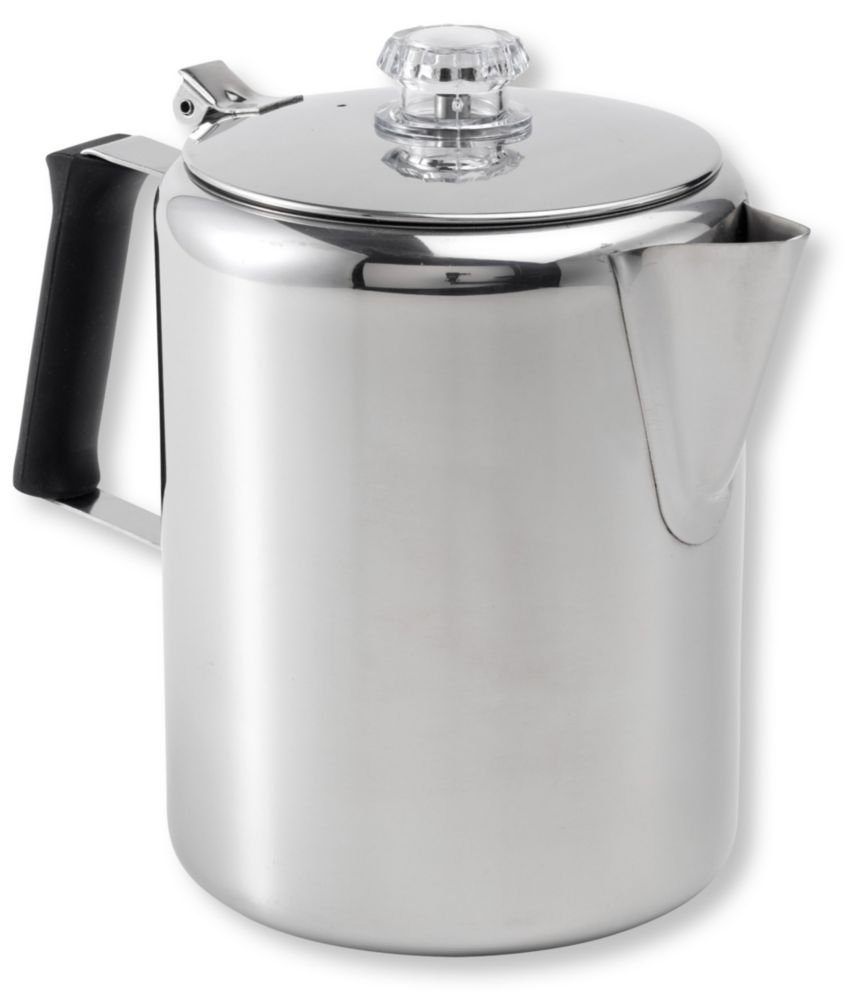 Glacier Stainless-Steel Percolator, 12-Cup | Cookware at L.L.Bean