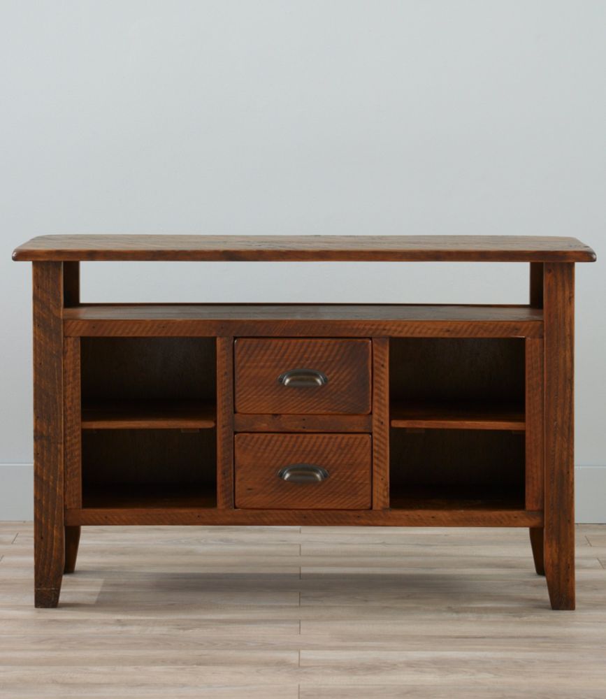 Rustic Wooden Entertainment Console | Storage at L.L.Bean