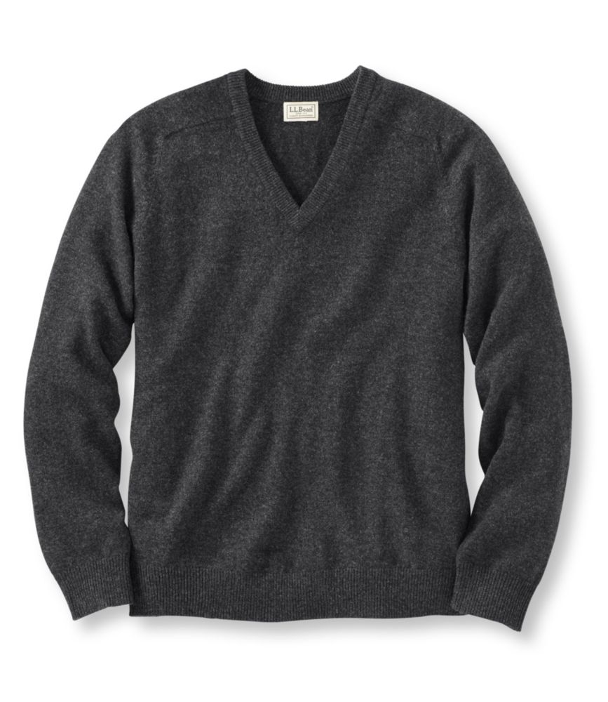 Men's L.L.Bean Lambswool V-Neck Sweater | Sweatshirts & Fleece at L.L.Bean
