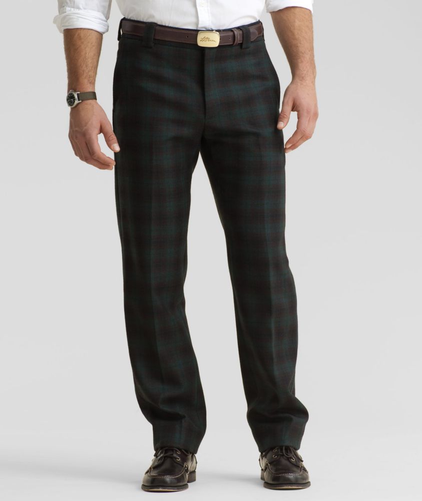 Men's Signature Wool Slacks, Tartan | Pants & Jeans at L.L.Bean