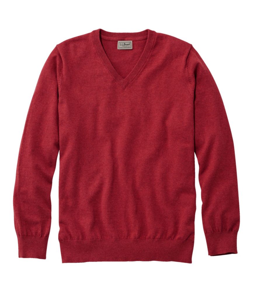 Men's Cotton/Cashmere Sweater, V-Neck | Sweaters at L.L.Bean
