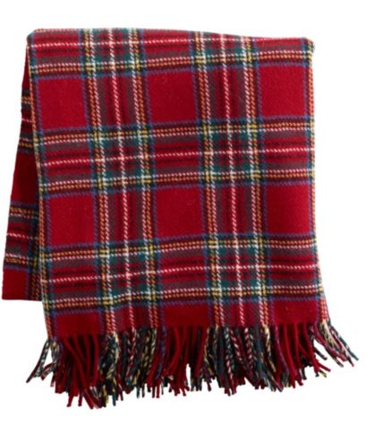L.L.Bean Washable Wool Throw, Plaid 54 x 60 | Free Shipping at L.L.Bean
