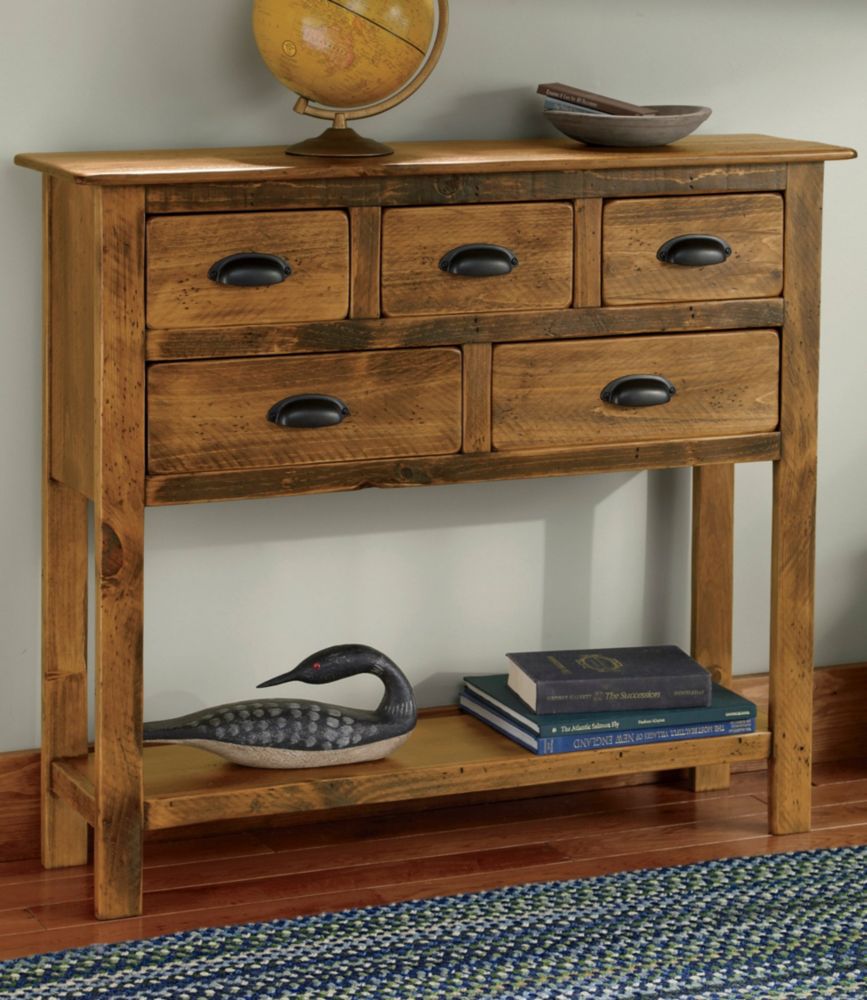 Rustic Wooden Hall Console | Storage at L.L.Bean