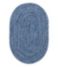 All-Weather Braided Rug, Concentric Pattern Oval