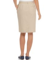 Women's Wrinkle-Free Bayside Skirt, Classic Fit Hidden Comfort Waist