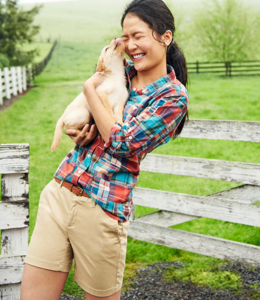 Women's Washed Chino Shorts, 6" | Shorts & Skorts at L.L.Bean