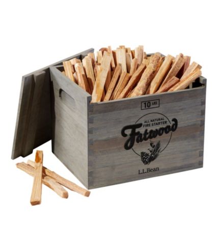 Fatwood Crate | Fireplace & Hearth at L.L.Bean