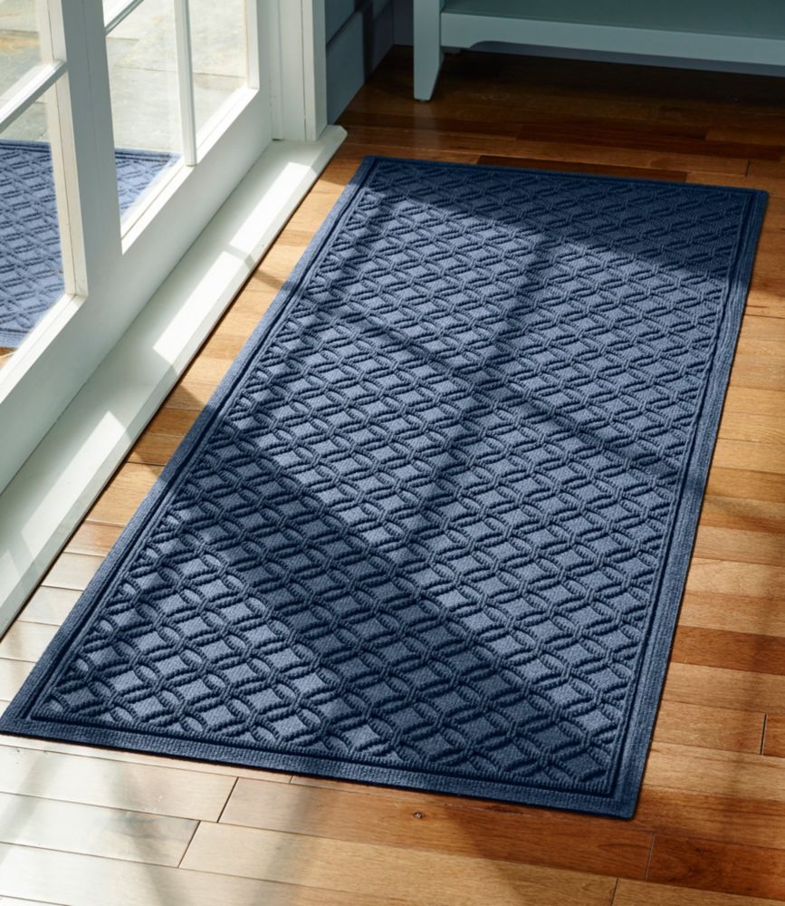Heavyweight Recycled Waterhog Mat Runner, Locked Circles | Waterhog ...
