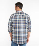 Men's Scotch Plaid Flannel Shirt, Slightly Fitted | Casual Button-Down ...