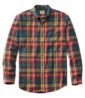 Men's Scotch Plaid Flannel Shirt, Slightly Fitted | Free Shipping at L ...