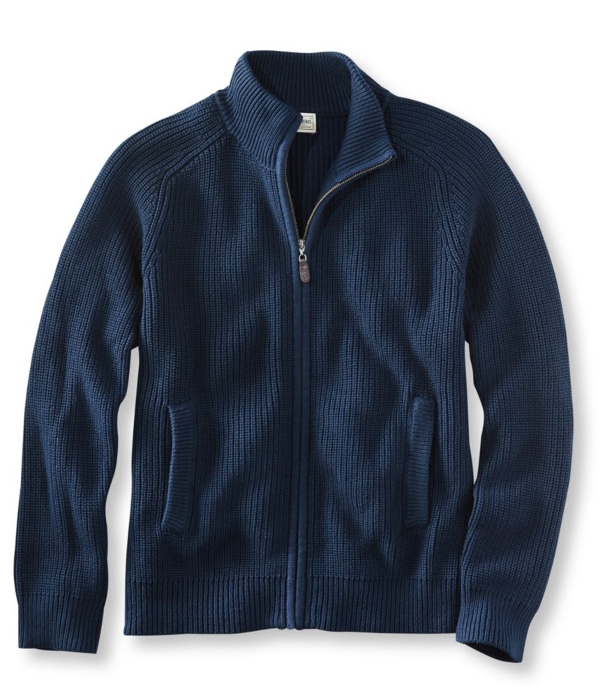 Men's Blue Jean Sweater, Full Zip | Sweatshirts & Fleece at L.L.Bean