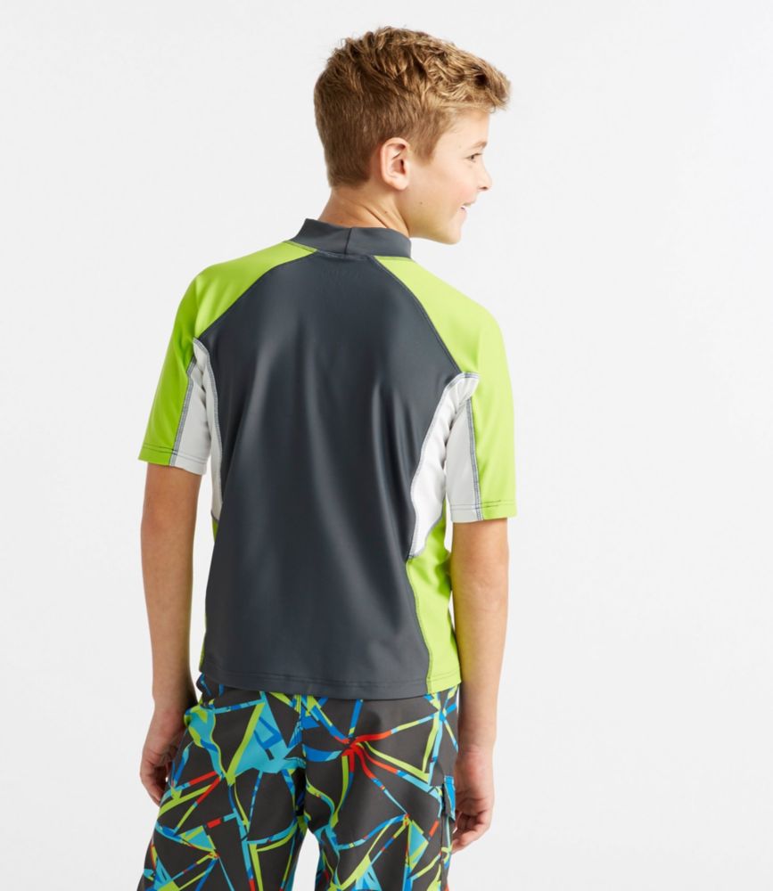 Boys' Sun-and-Surf Shirt, Short-Sleeve Colorblock | Tops at L.L.Bean