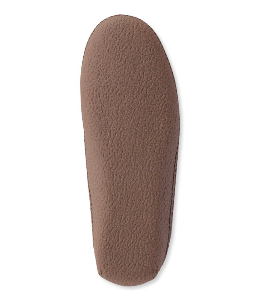 Women's Handsewn Leather Slippers, Flannel-Lined | Slippers at L.L.Bean