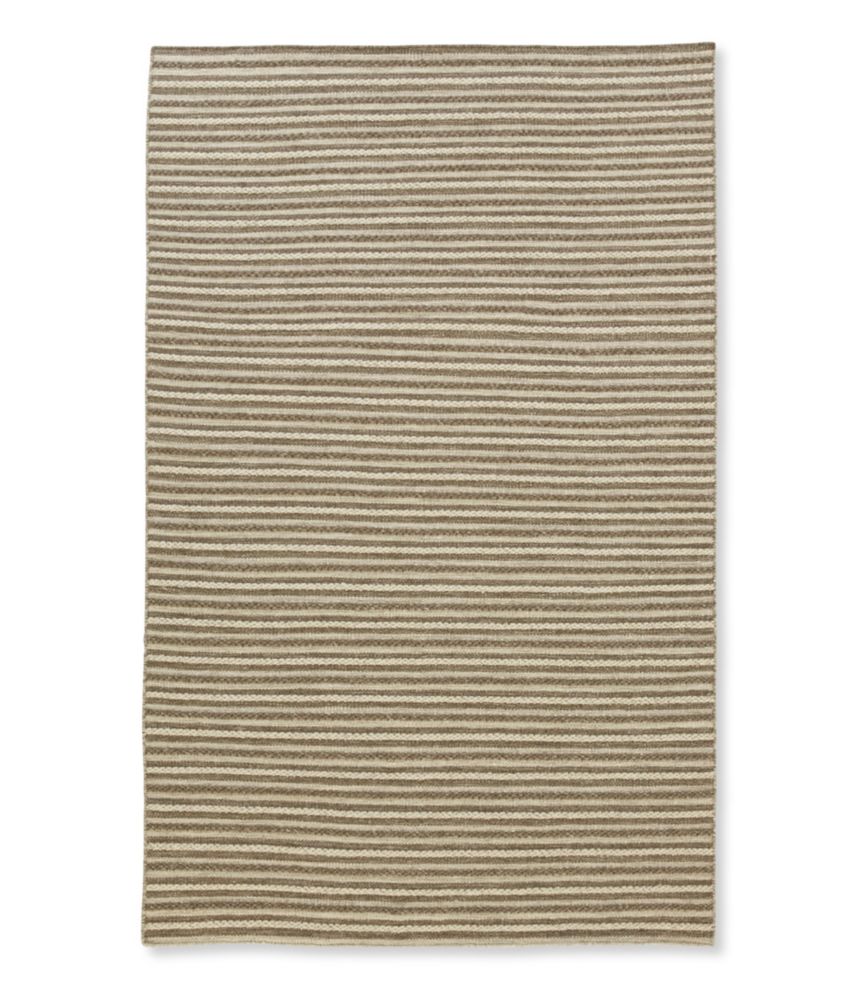 Striped Wool Flat-Weave Rug | Indoor at L.L.Bean