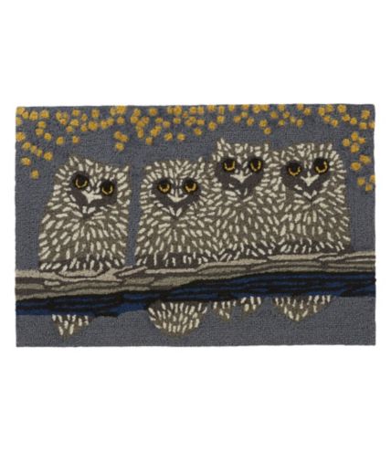 Indoor/Outdoor Vacationland Rug, Owl | Indoor-Outdoor at L.L.Bean