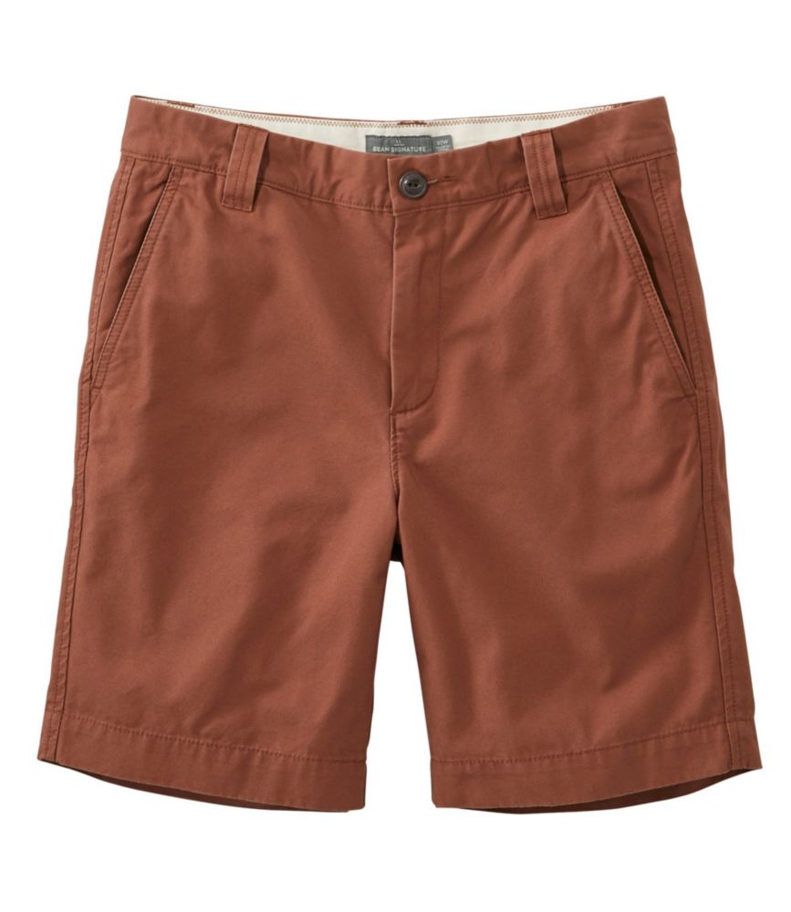 Men's Signature Washed-Canvas Cloth Shorts, Slim Straight 8" | Shorts ...