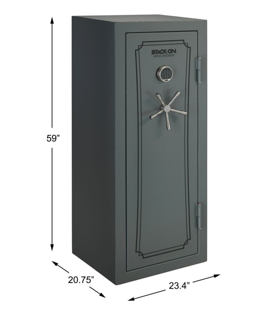 Stack-On Total Defense Gun Safe With Back-Lit Electronic Lock, 22-24 ...