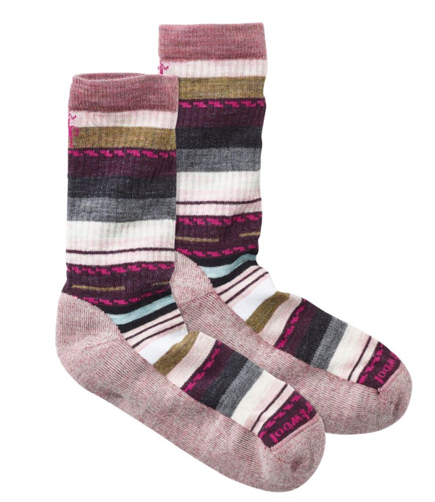 Women's Smartwool Margarita Hike Light Socks, Stripe | Socks at L.L.Bean