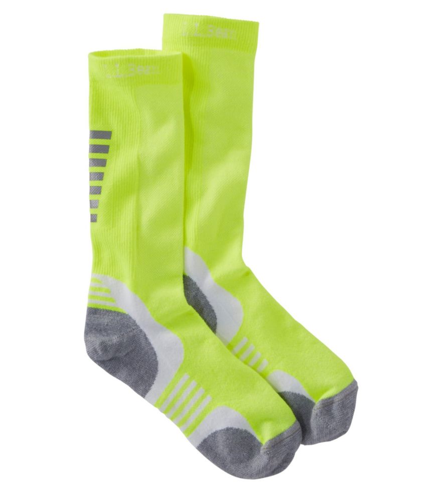 Men's CoolMax Nano Glide Reflective Socks, Crew | Socks at L.L.Bean