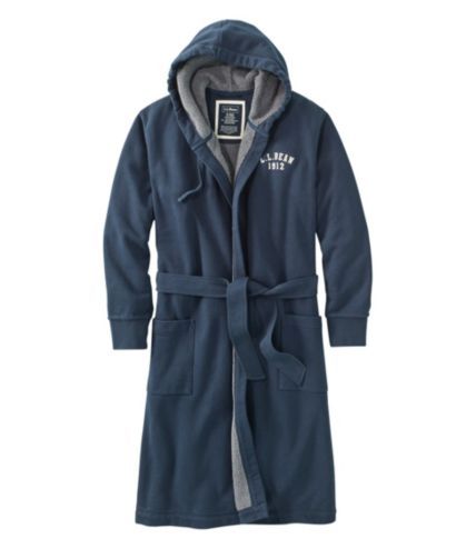 Men's Rugby Robe, Fleece-Lined, Hooded | Sleepwear at L.L.Bean