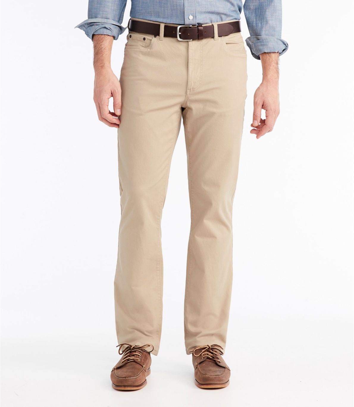 Mens Lakewashed® Five Pocket Stretch Khakis Standard Fit At Ll Bean