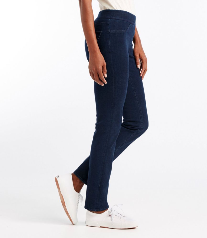 Women's Superstretch Slimming Pull-On Jeans, Classic Fit Straight-Leg ...