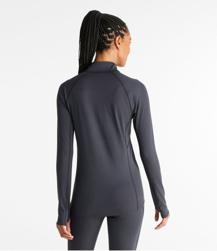 Women's L.L.Bean Midweight Base Layer, 1/4 Zip | Base Layers at L.L.Bean