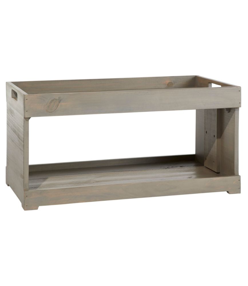 Rustic Wooden Two Tier Boot Tray | Storage at L.L.Bean