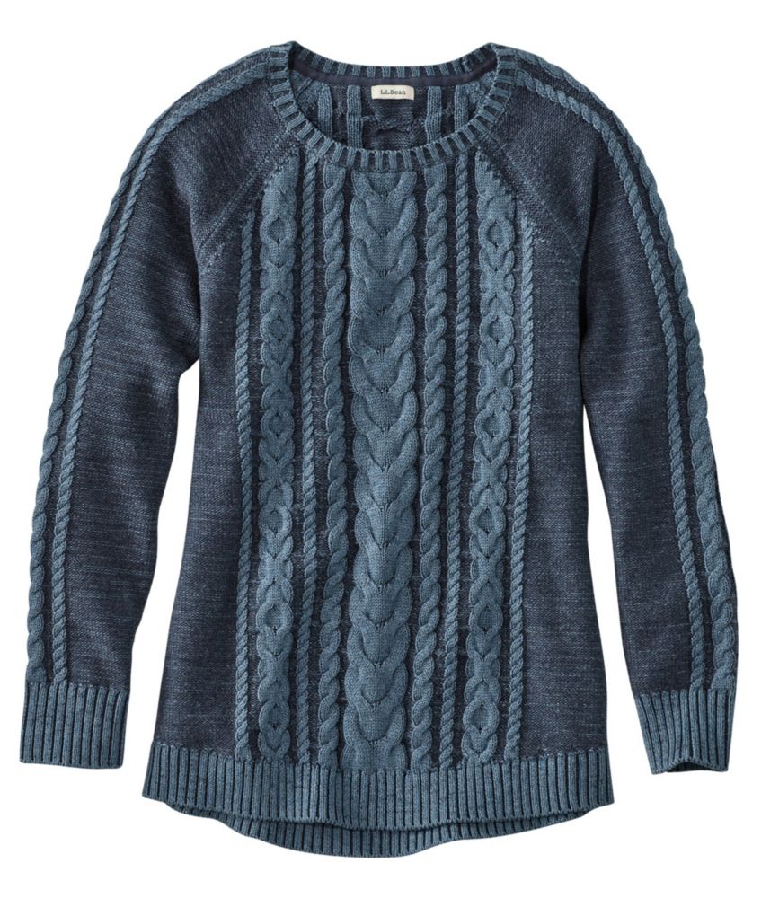 Double L Sweater, Jewelneck Tunic Plaited | Sweaters at L.L.Bean