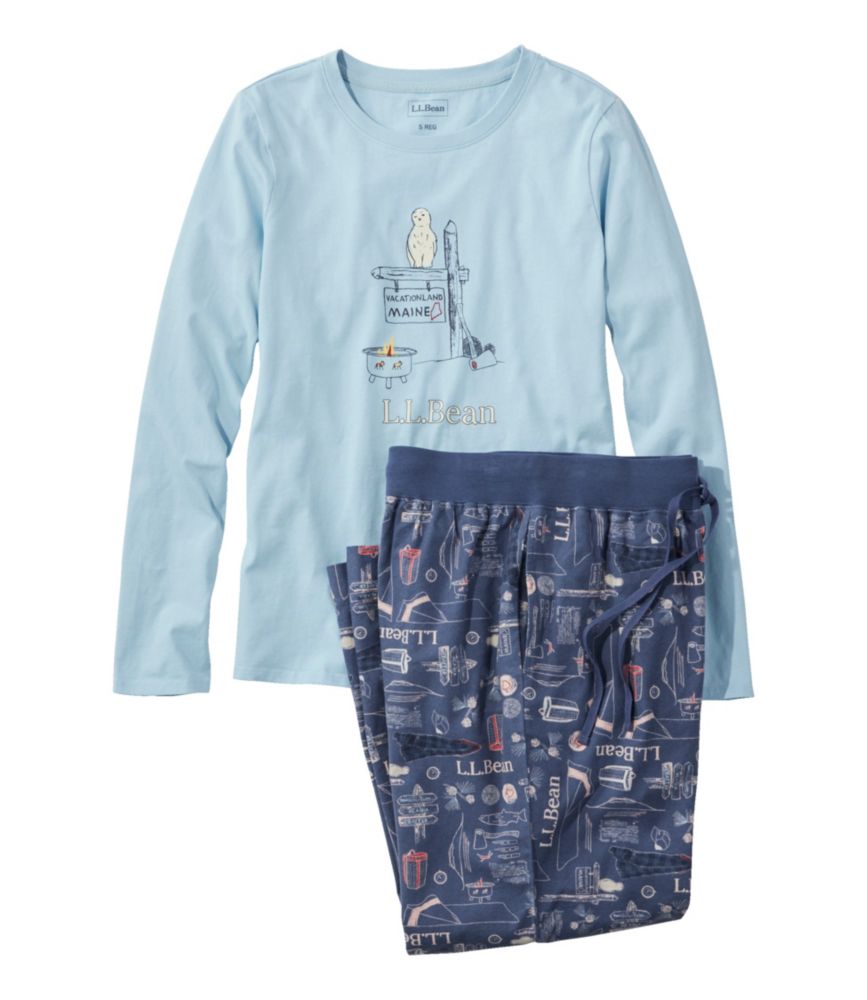 Women's L.L.Bean Camp PJ Set | Pajamas & Nightgowns at L.L.Bean
