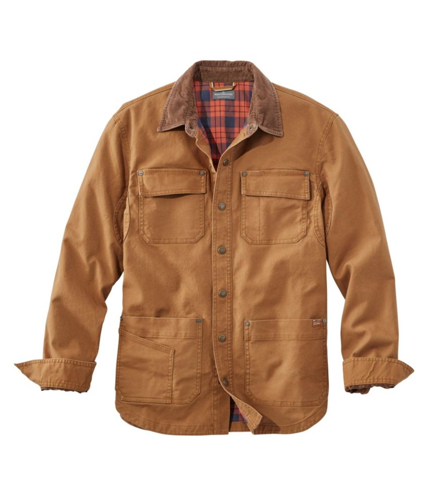 Men's Signature Lined Canvas Shirt Jac | Shirt-Jackets at L.L.Bean