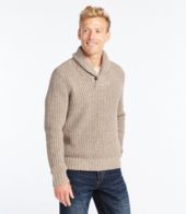 Men's Signature Ragg Wool Sweater, Shawl Pullover | Sweatshirts ...
