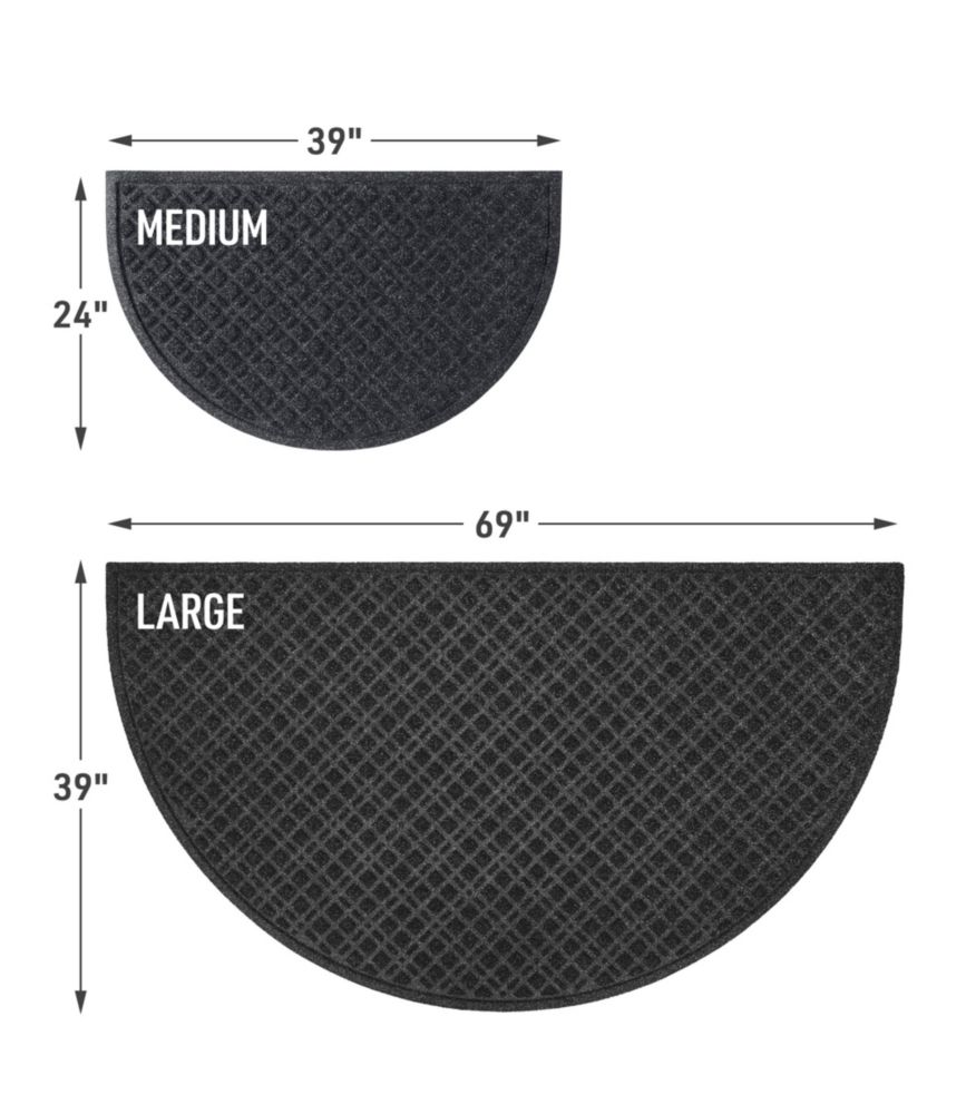 Heavyweight Recycled Waterhog Doormat, Crescent, Plaid | Waterhog Mats ...