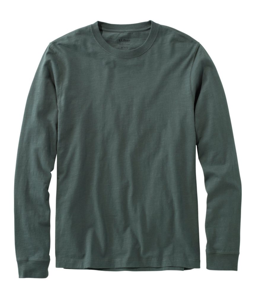 Men's Lakewashed Organic Cotton Tee, Long-Sleeve | T-Shirts at L.L.Bean