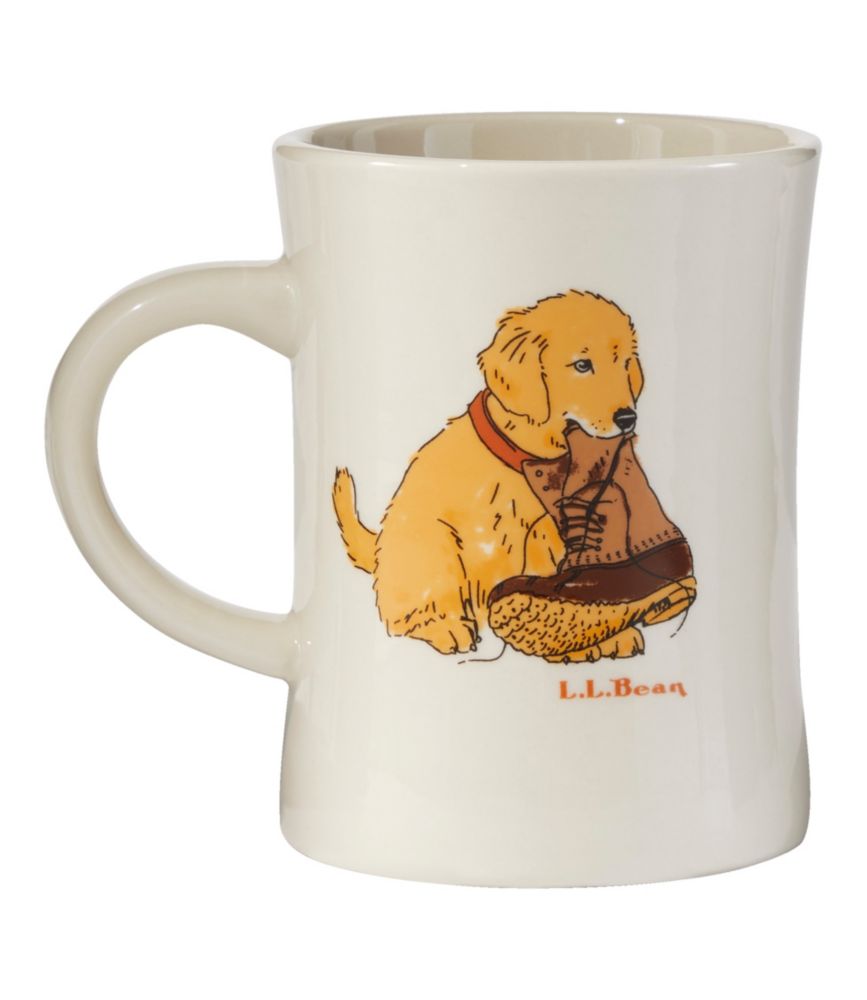 Puppy with Bean Boot Diner Mug | Kitchen at L.L.Bean
