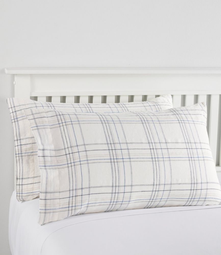 Sunwashed Linen Sheet Collection, Plaid | Bedding at L.L.Bean