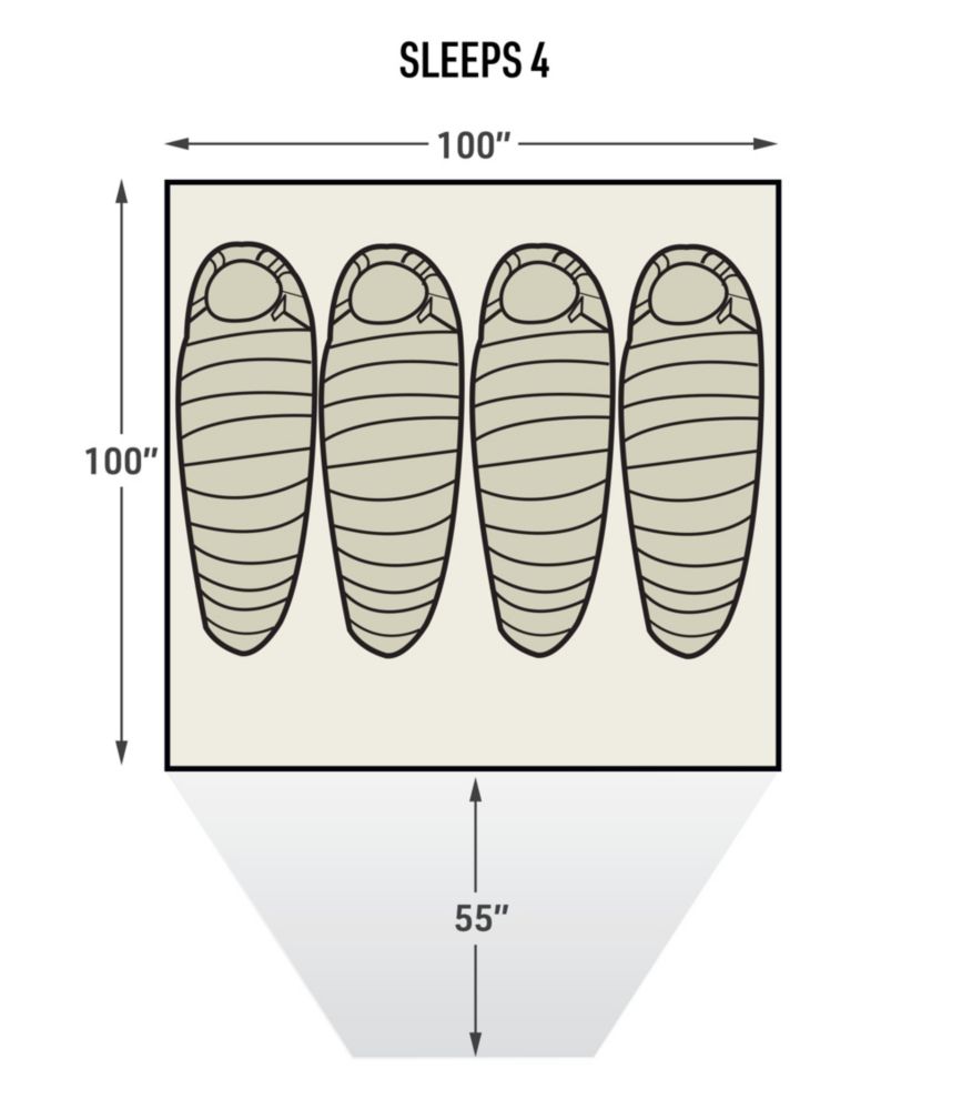 Nemo WagonTop 4-Person Tent | Tents at L.L.Bean