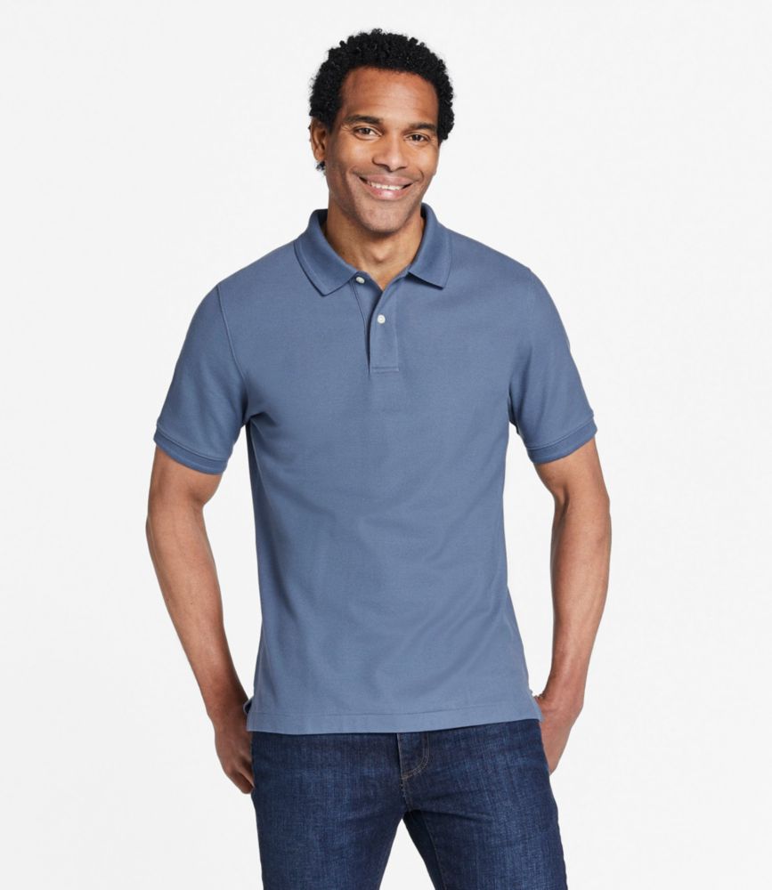 Men's Premium Double L Polo, Short-Sleeve Without Pocket, Slim Fit ...