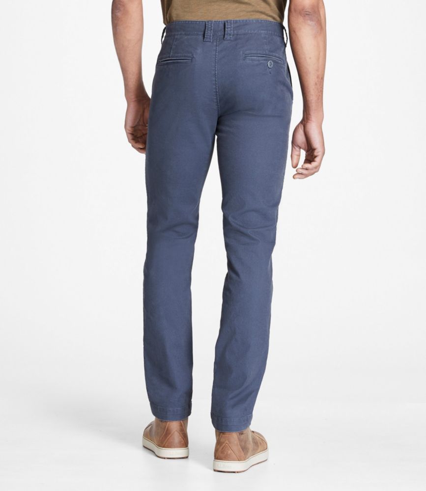 Men's Signature Stretch Washed Canvas Cloth Pants, Slim Straight ...