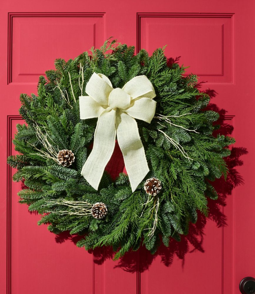 Winter Woods Wreath, 24" | Fresh Wreaths & Greenery at L.L.Bean