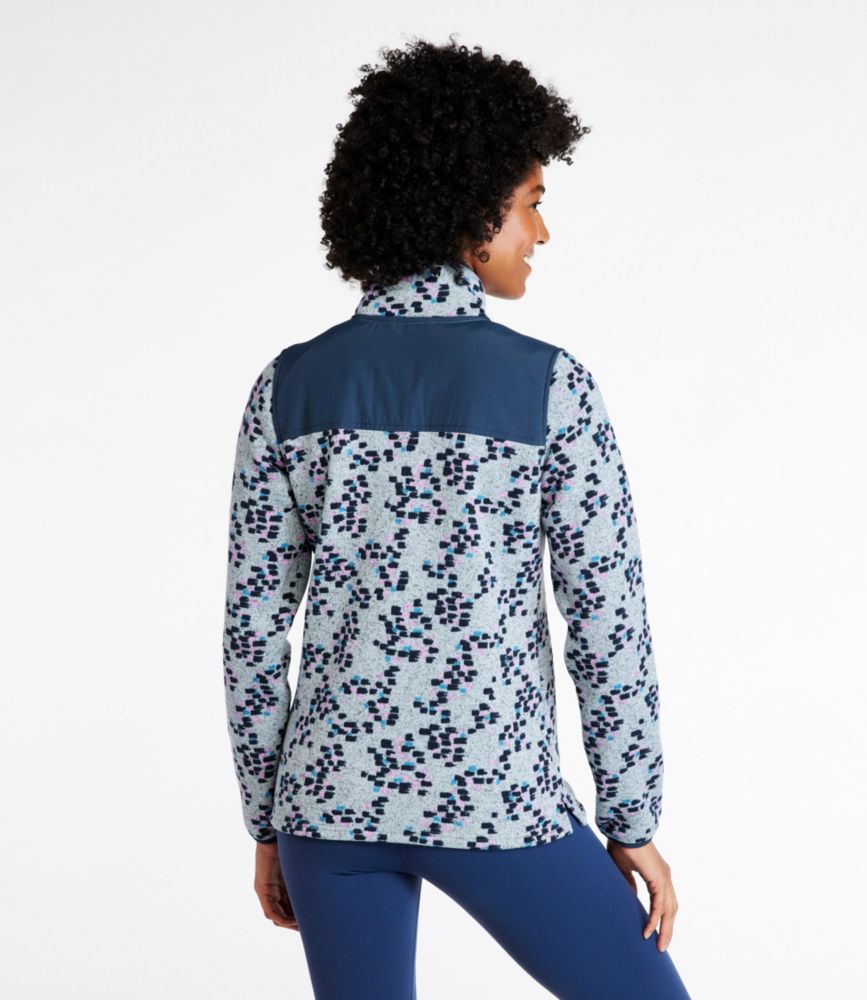 Women's L.L.Bean Sweater Fleece Full-Zip Overlay Jacket, Print | Women ...