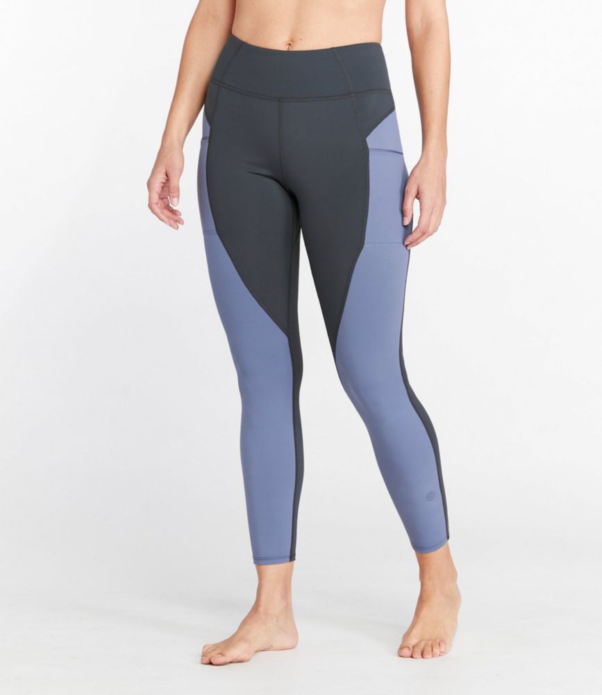 Women's Everyday Performance 7/8 Tights, High-Rise Pocket Colorblock ...