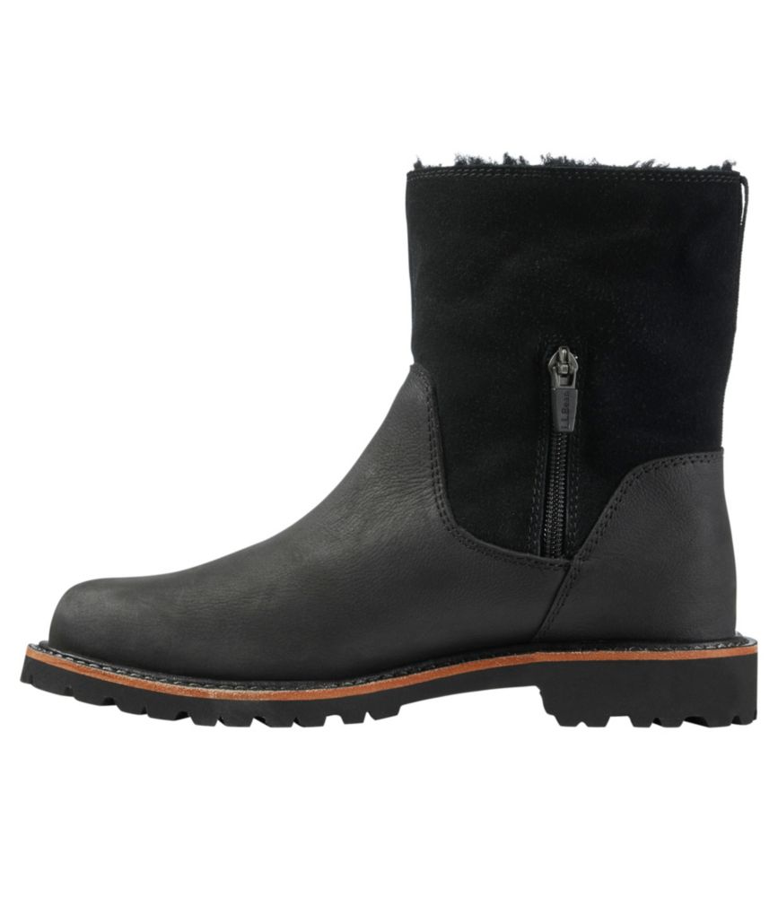Women's Rugged Cozy Boots, Mid Side-Zip