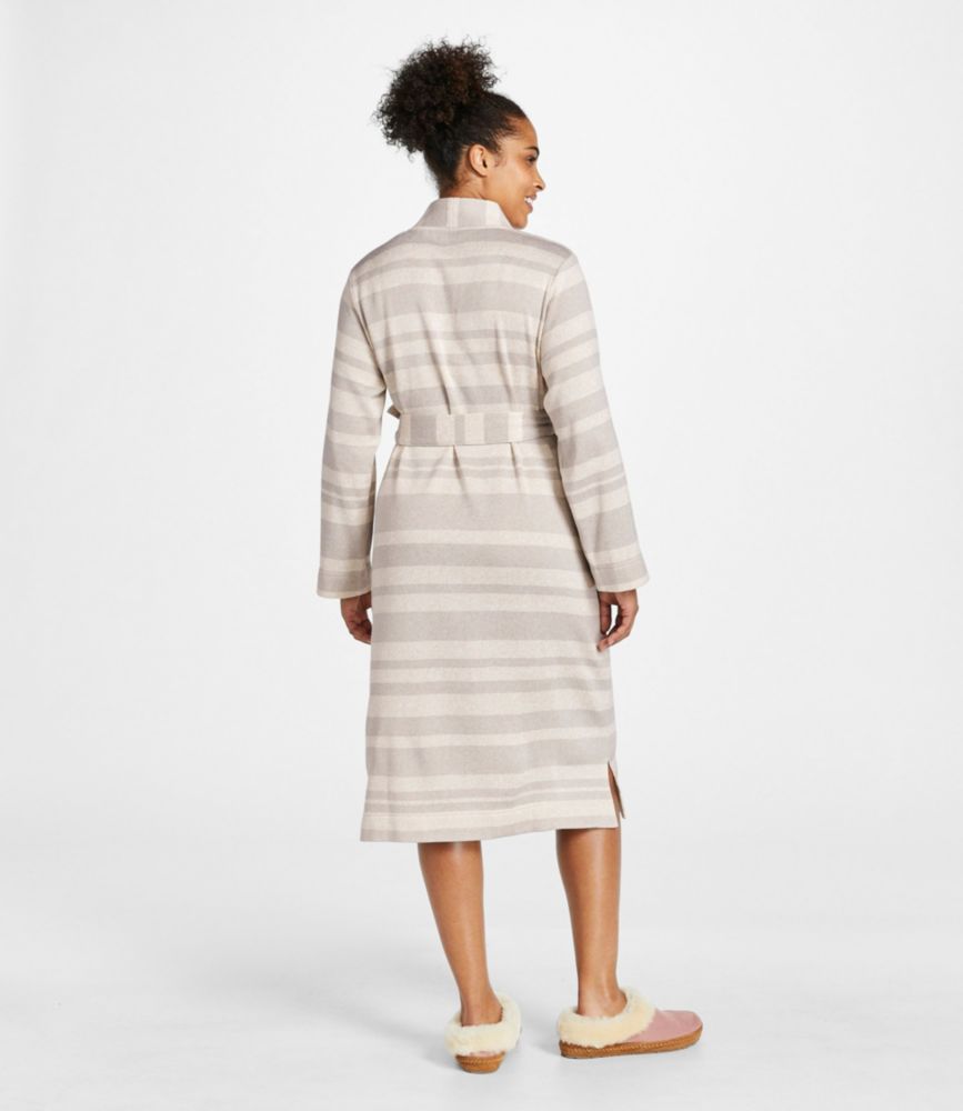 Women's Lightweight Sweater Fleece Wrap Robe, Stripe | Sleepwear at L.L ...