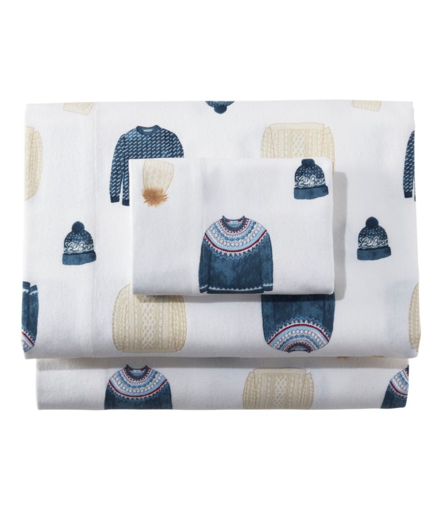 Sara Fitz™ Sweater Print Flannel Sheet Collection | Home Goods at L.L.Bean