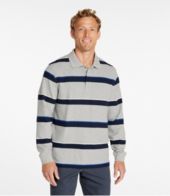 Men's Premium Double L® Polo, Long-Sleeve Without Pocket, Stripe | Shirts at L.L.Bean