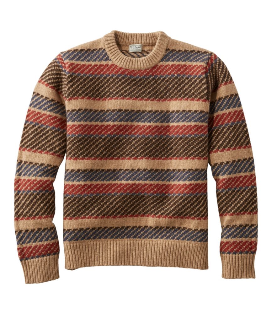Men's Bean's Classic Ragg Wool Sweater, Crewneck, Fair Isle | Sweaters ...